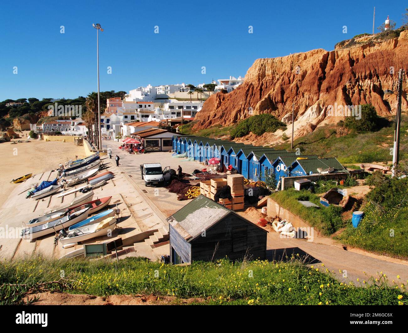 Praia da Oura in Albufeira, Algarve - Portugal Stock Photo - Alamy