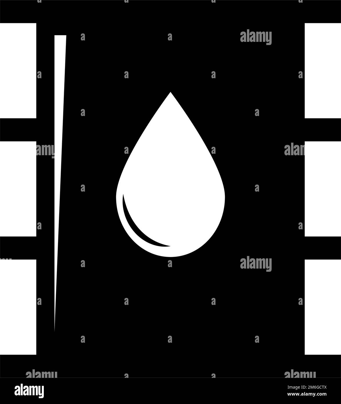 Crude oil drum icon. Oil and gasoline. Editable vector Stock Vector ...