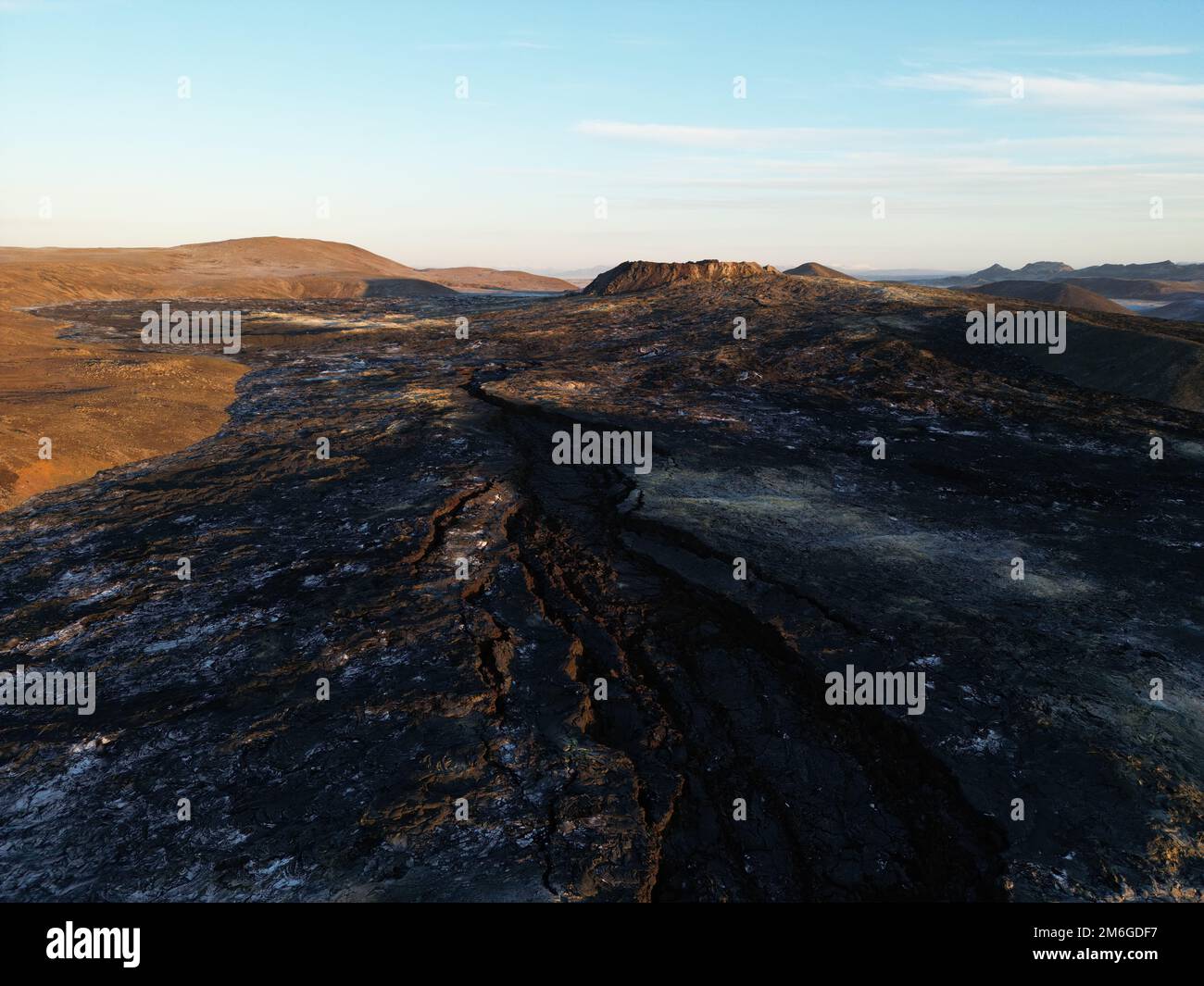 Sunrise at Fagradalsfjall in december 2022 in Iceland Stock Photo - Alamy
