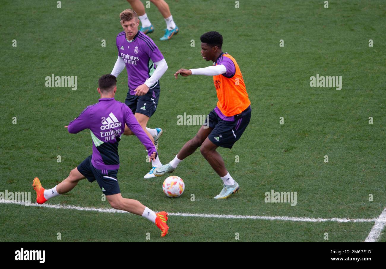2nd January 2023: Stadium Alfredo Di Stefano, Madrid, Real Madrid CF ...