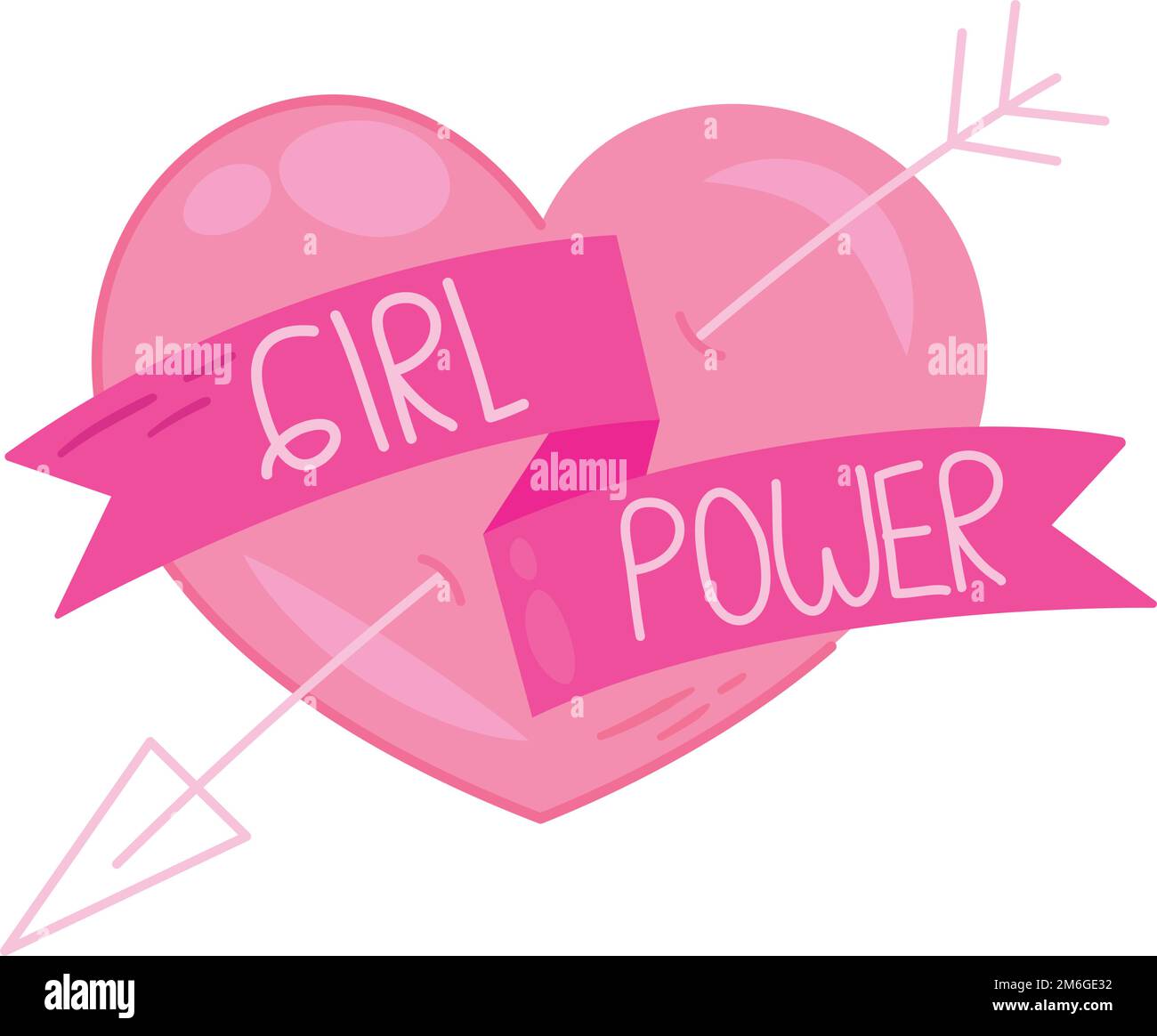 pink girl power design Stock Vector Image & Art - Alamy