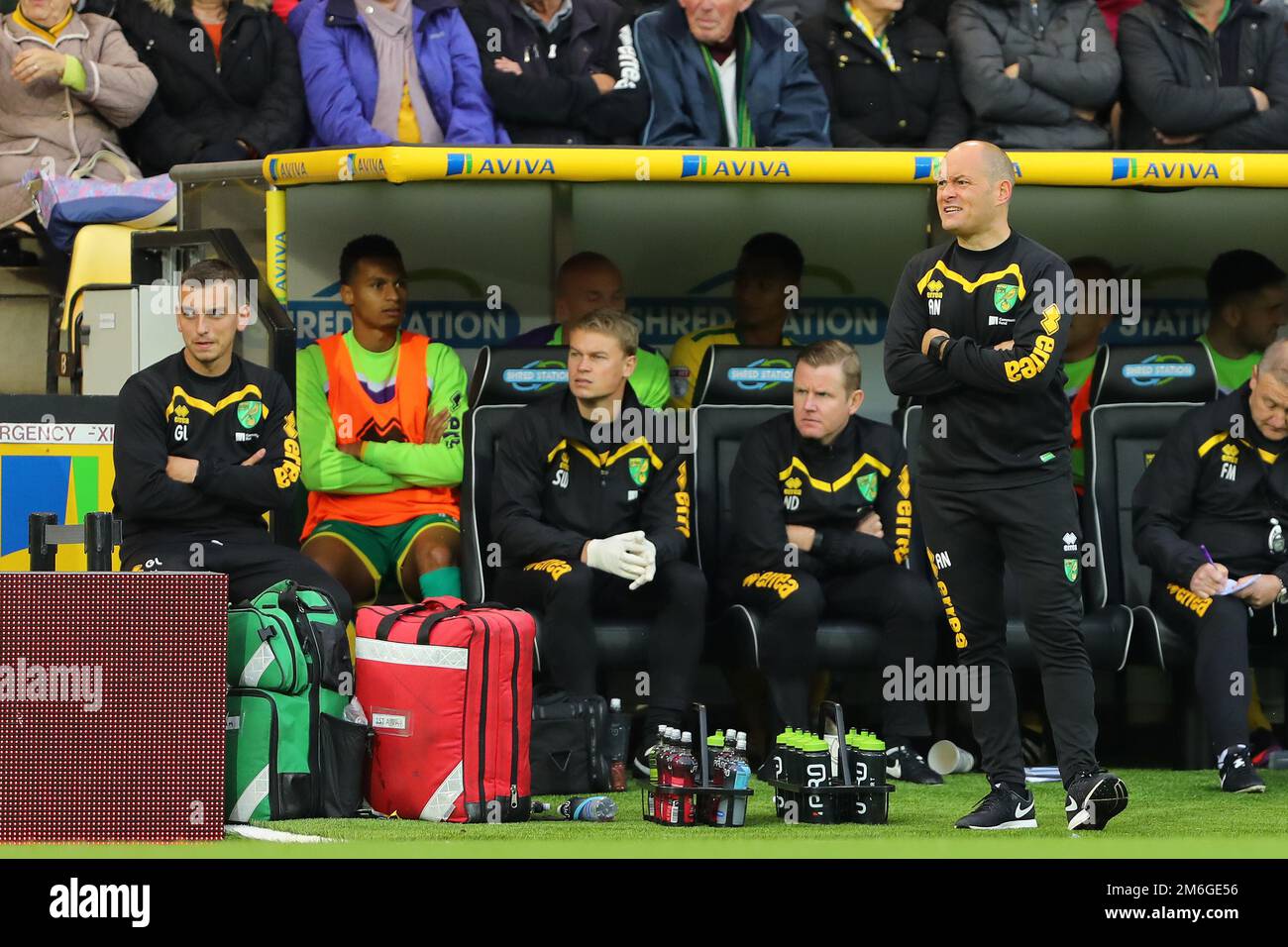 Manager of Norwich City, Alex Neil - Norwich City v Preston North End ...