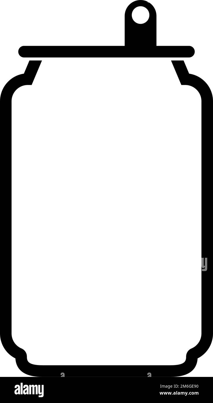 Aluminum recycle drink can Stock Vector Images - Alamy