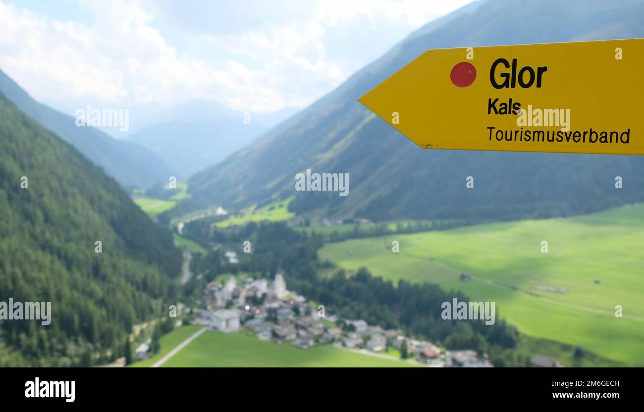 Kals am Grossglockner a village in the alps a valley in the mountains ...