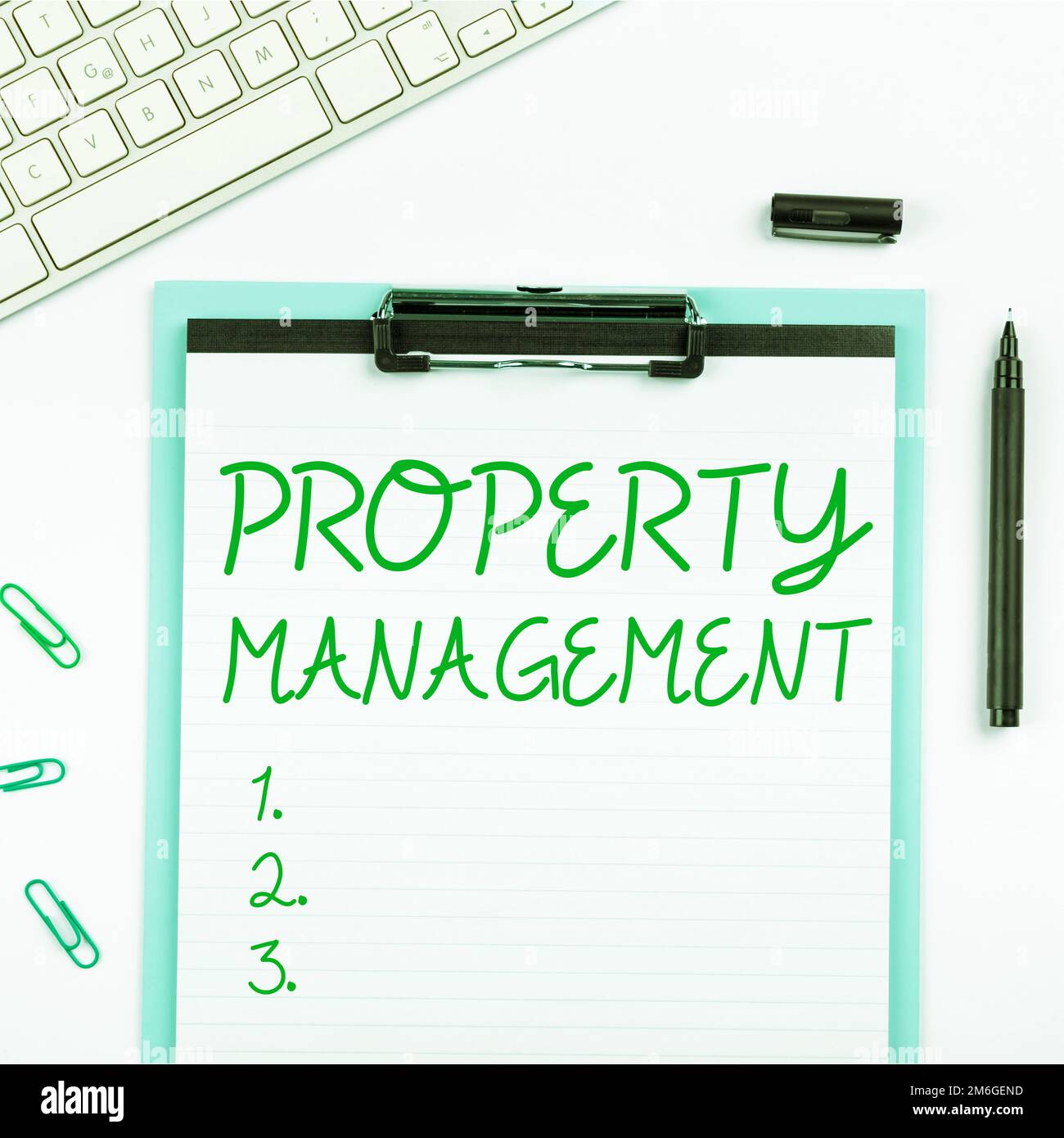 Conceptual caption Property Management. Business concept Overseeing of ...