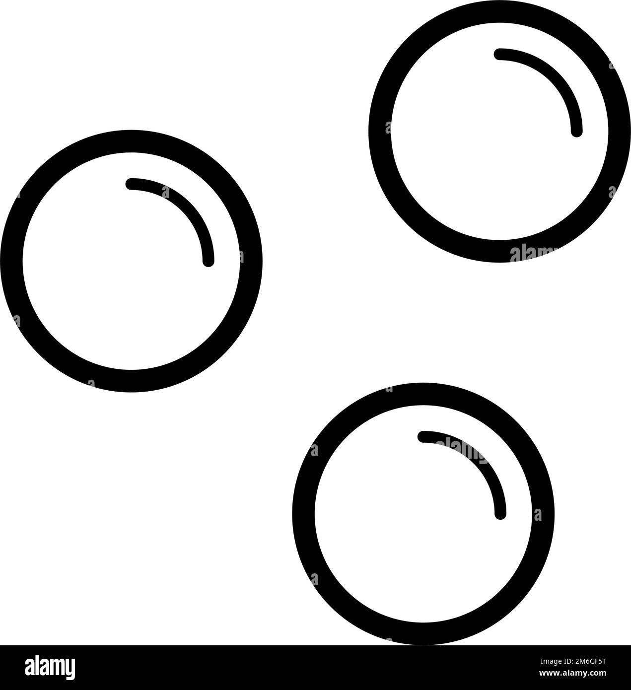 Simple bubble icon. Cleaning. Editable vector Stock Vector Image & Art ...