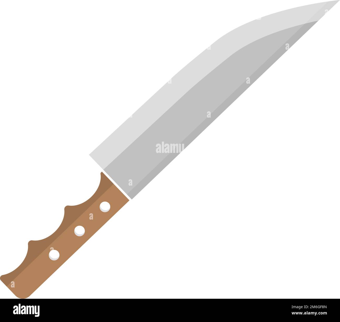 Kitchen Knife. Cooking knife. Kitchen Utensils. Editable vector Stock ...