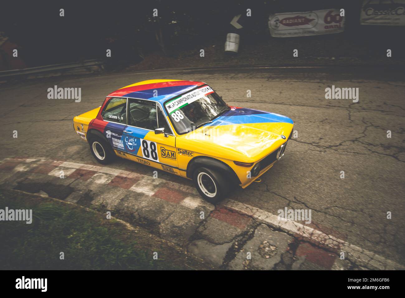 BMW 2002 on an old racing car ifor rally Stock Photo - Alamy