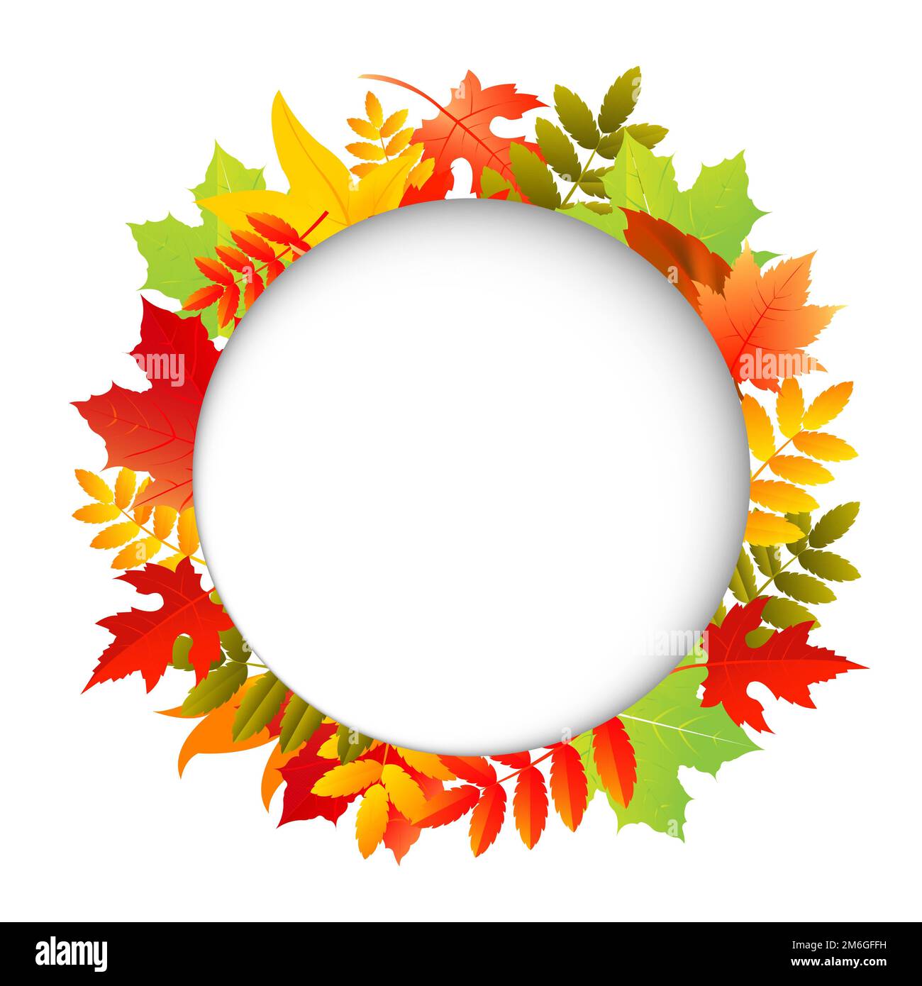 Poster autumn sale leaves Cut Out Stock Images & Pictures - Alamy