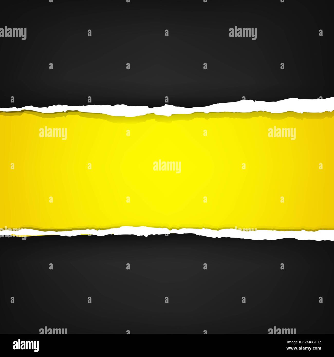 Black Banner With Ripped Paper Stock Photo - Alamy