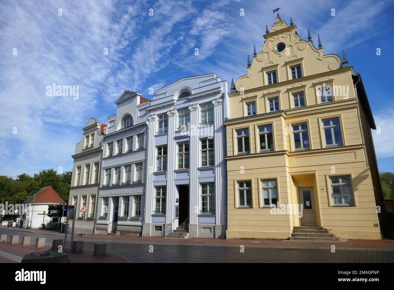House gable in the Hanseatic city of GÃ¼strow Stock Photo - Alamy