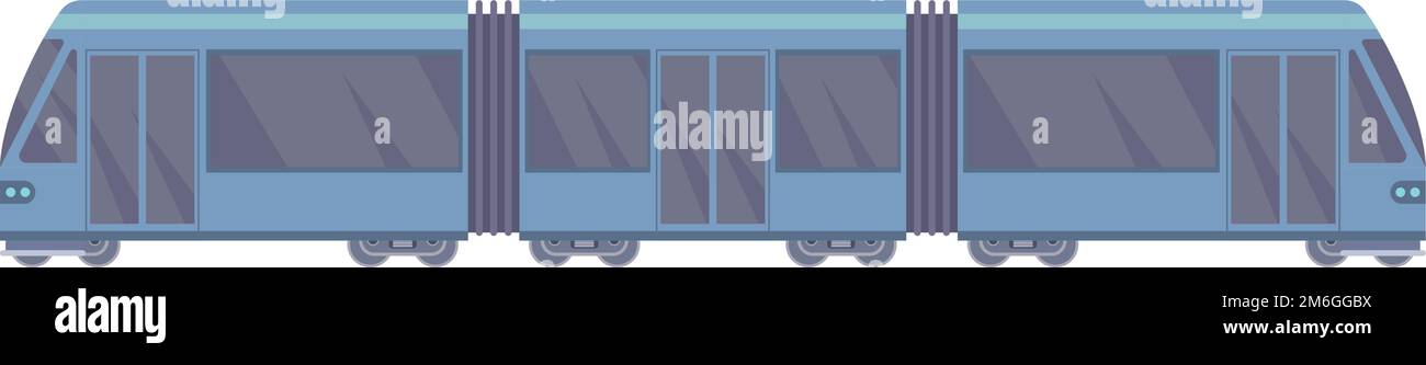 Subway train side view. Passenger transport icon Stock Vector Image ...