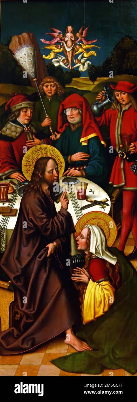 Christ in the house of Simon, 1495-1500 Sigmund Holbein, Frankfurt-am ...