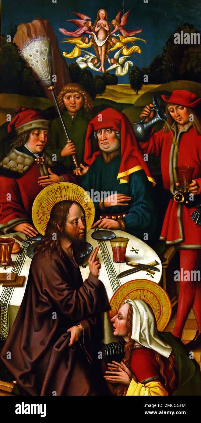 Christ in the house of Simon, 1495-1500 Sigmund Holbein, Frankfurt-am ...