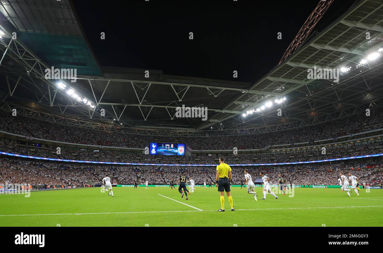 Wembley Stadium - Tottenham Hotspur v AS Monaco, UEFA Champions League ...