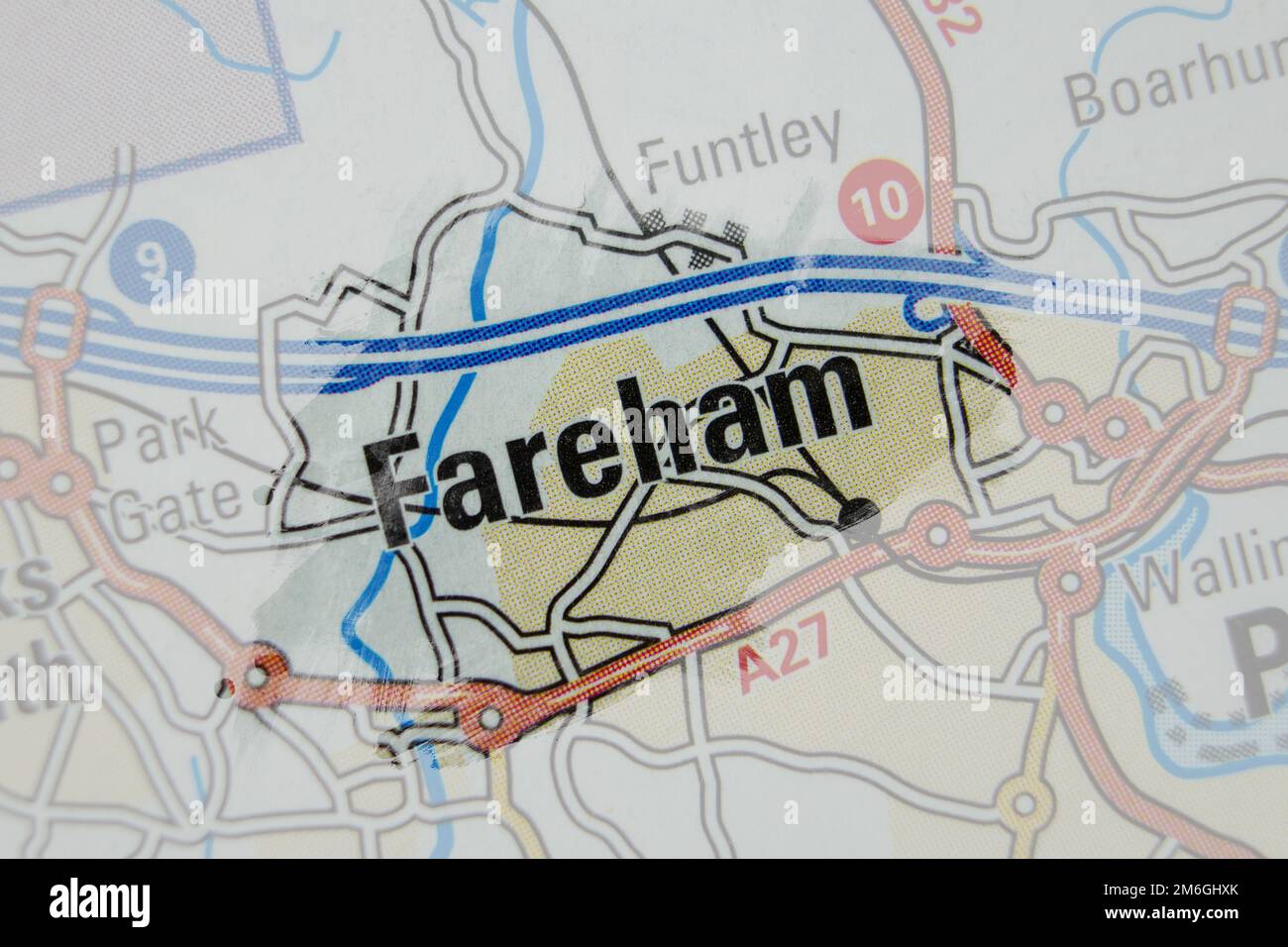 Fareham hampshire map hi-res stock photography and images - Alamy