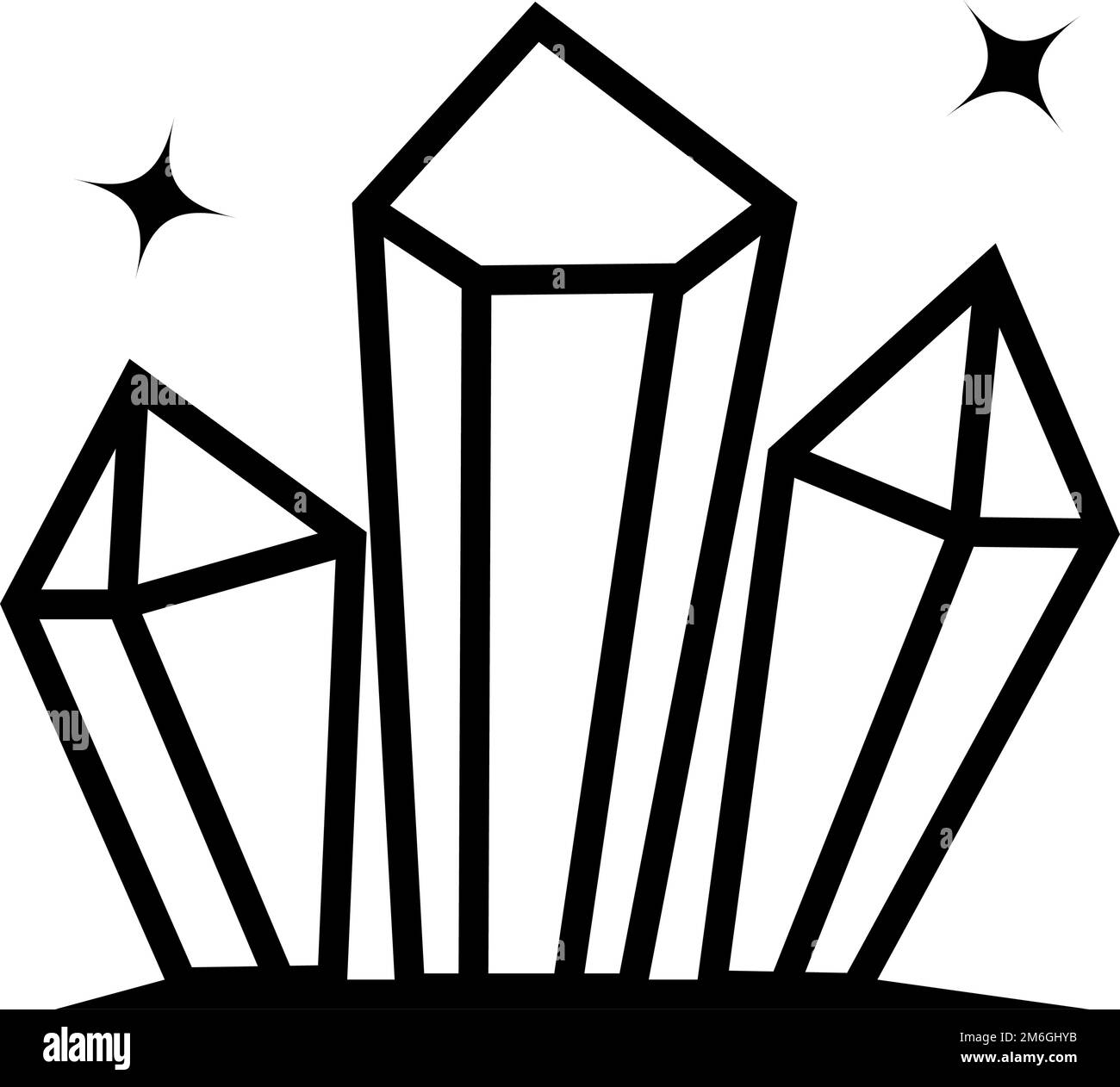 Sparkling Mineral Icon. Ore icon. Natural resource. Editable vector ...