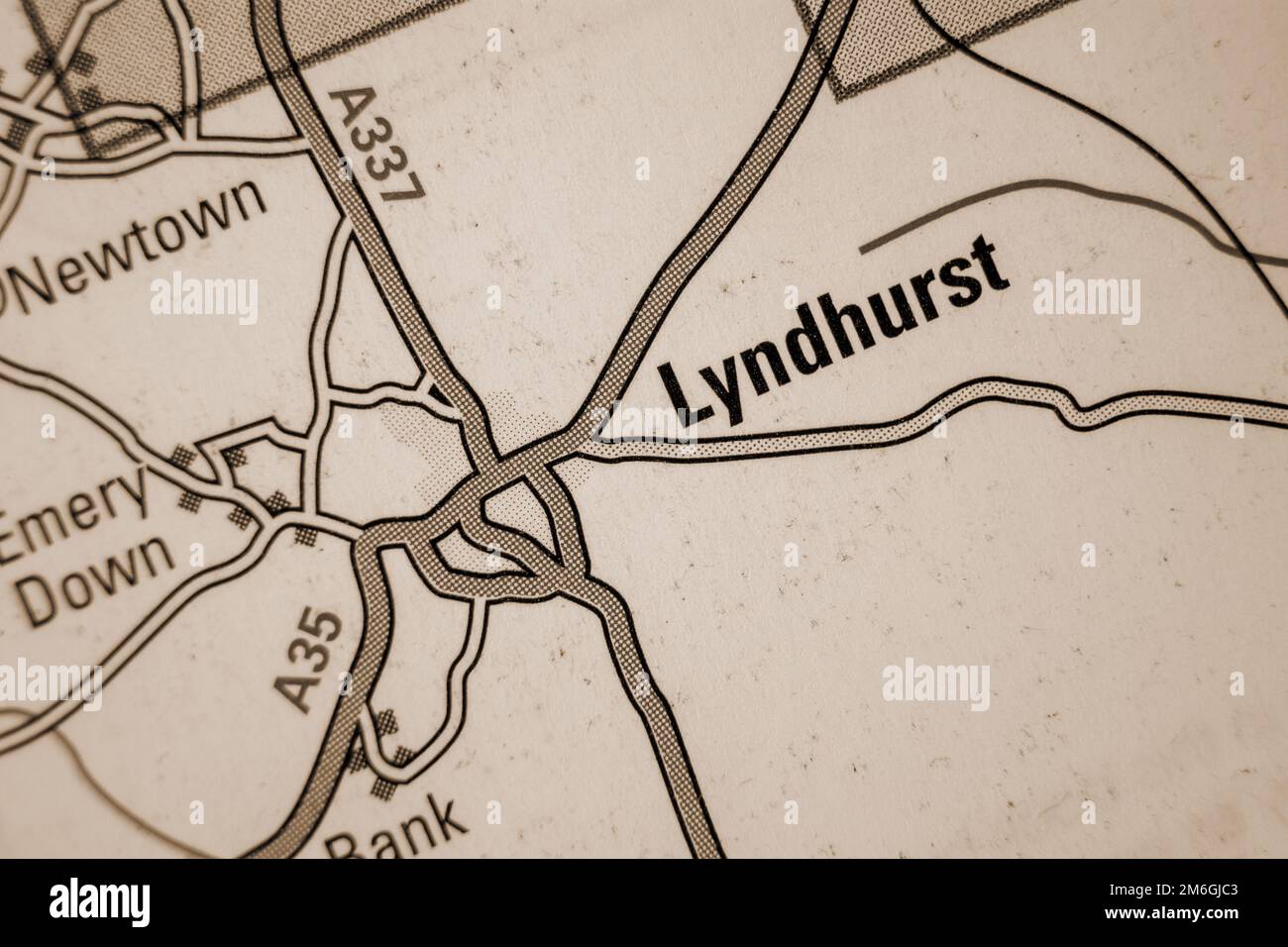 Map of lyndhurst hi-res stock photography and images - Alamy