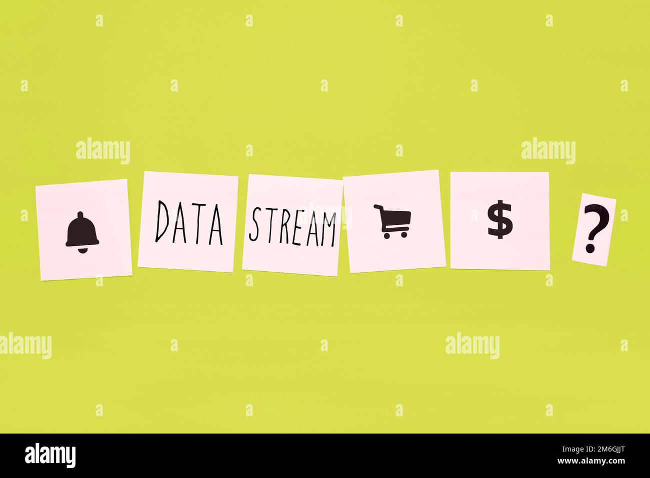 Text sign showing Data Stream. Concept meaning sequence of digitally ...