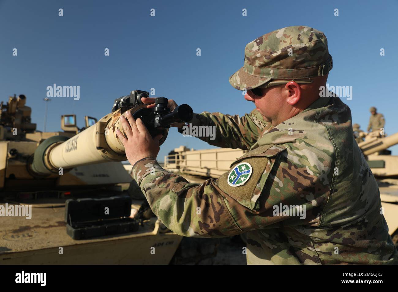 U.S. Army Spc. Brandon Parton, tank loader from 4th Squadron, 278th ...