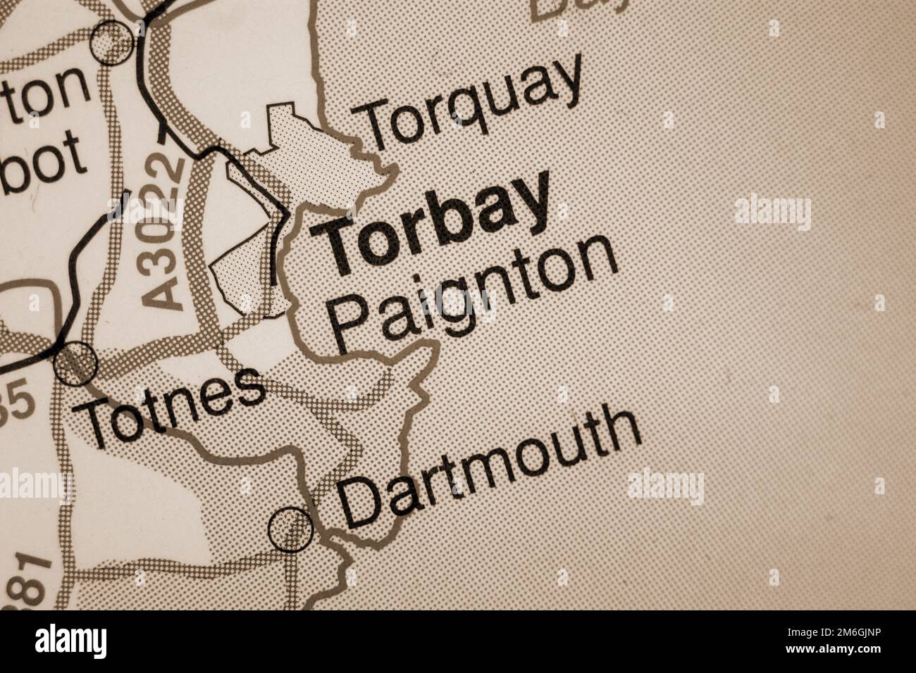 Map of paignton hi-res stock photography and images - Alamy