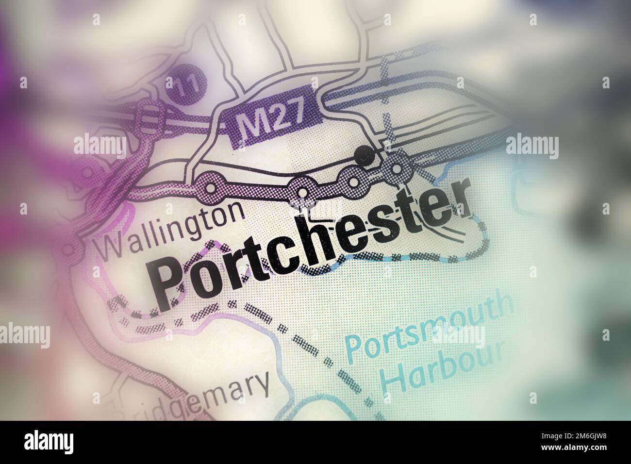 Portchester, Hampshire, United Kingdom atlas map town name ...