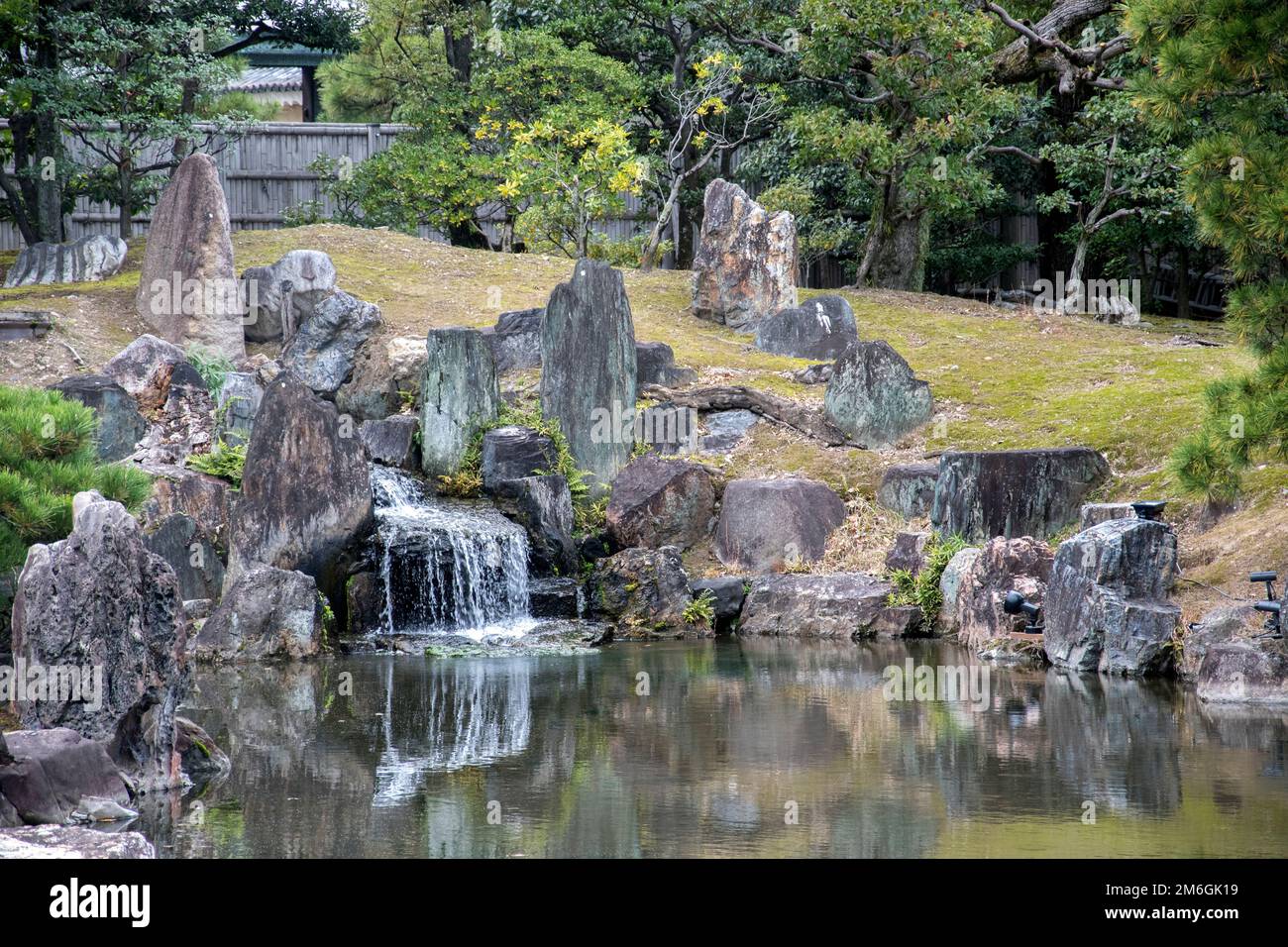 Beautiful Japanese garden inside Nijo Castle in Kyoto Stock Photo - Alamy