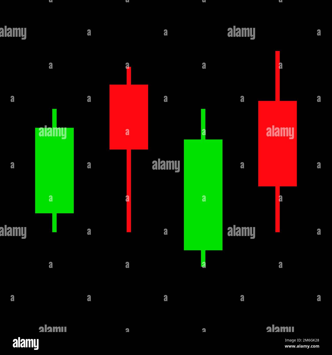 Candlestick chart icon isolated on a black background. Editable vector Stock Vector Image & Art ...
