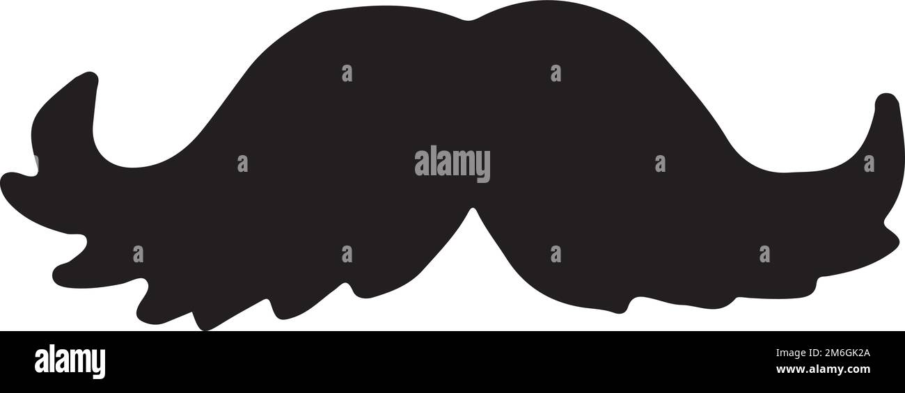 Retro face moustache icon. Black face hair Stock Vector Image & Art - Alamy