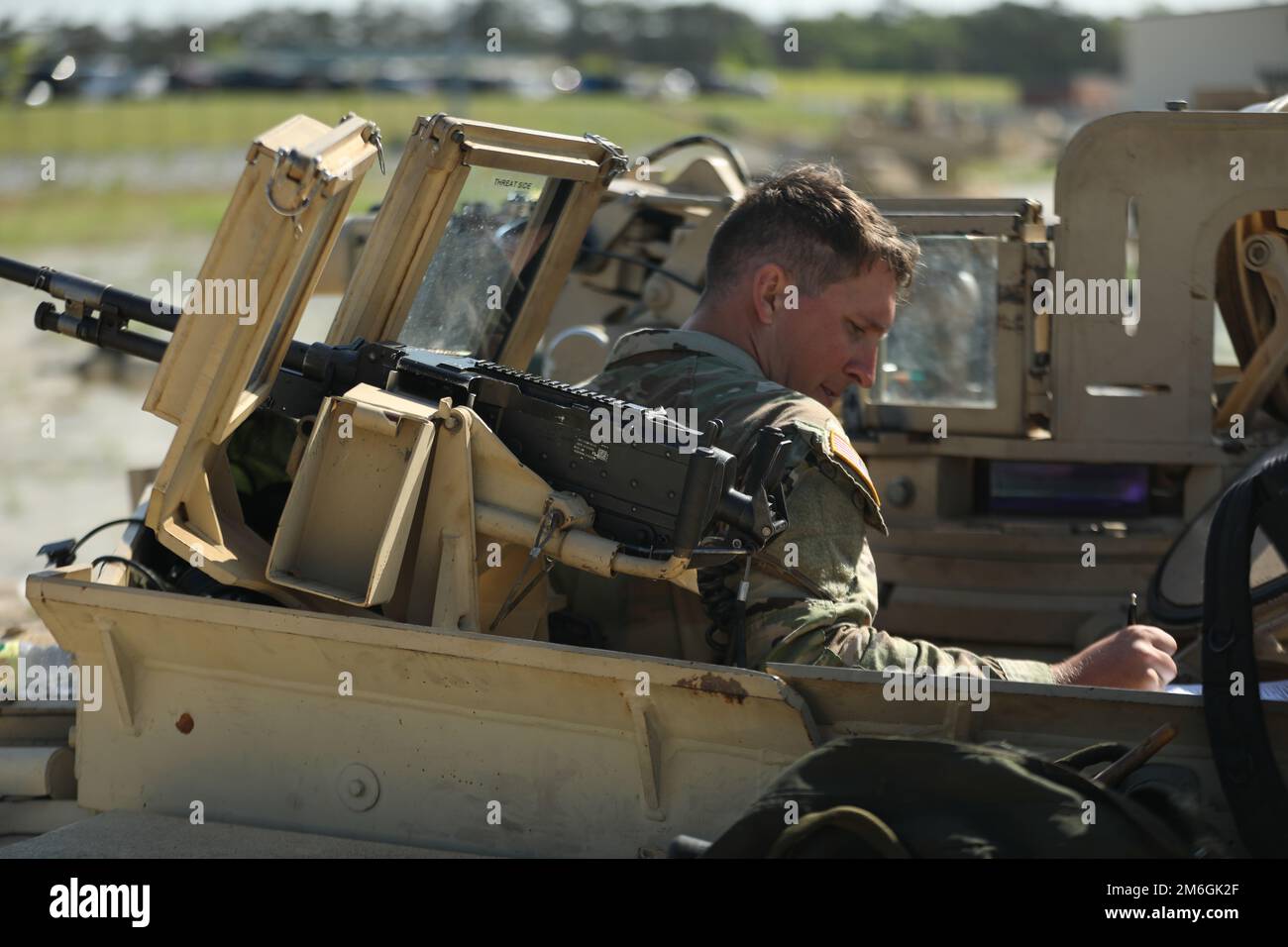 U.S. Army 1st Lt. Samuel Burke, tank commander from 1st Battalion ...