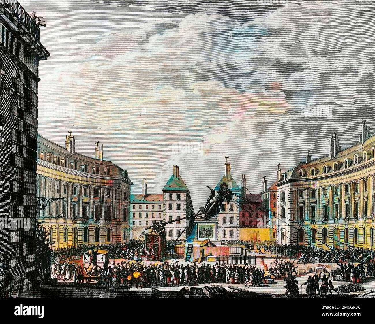 Revolution francaise de 1789 - French Revolution: Statue du roi Louis ...