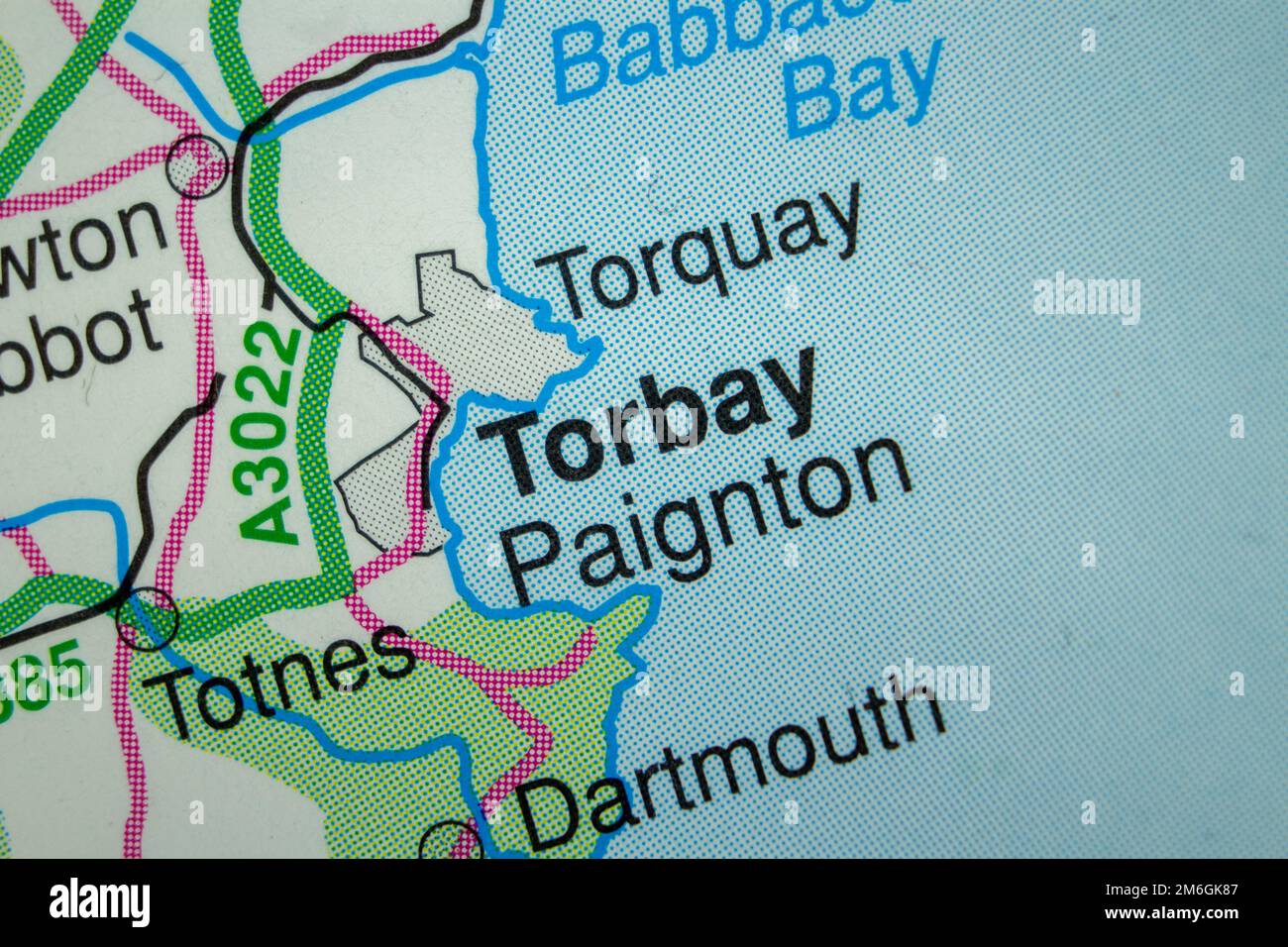 The Chilterns, United Kingdom atlas map town name Stock Photo - Alamy