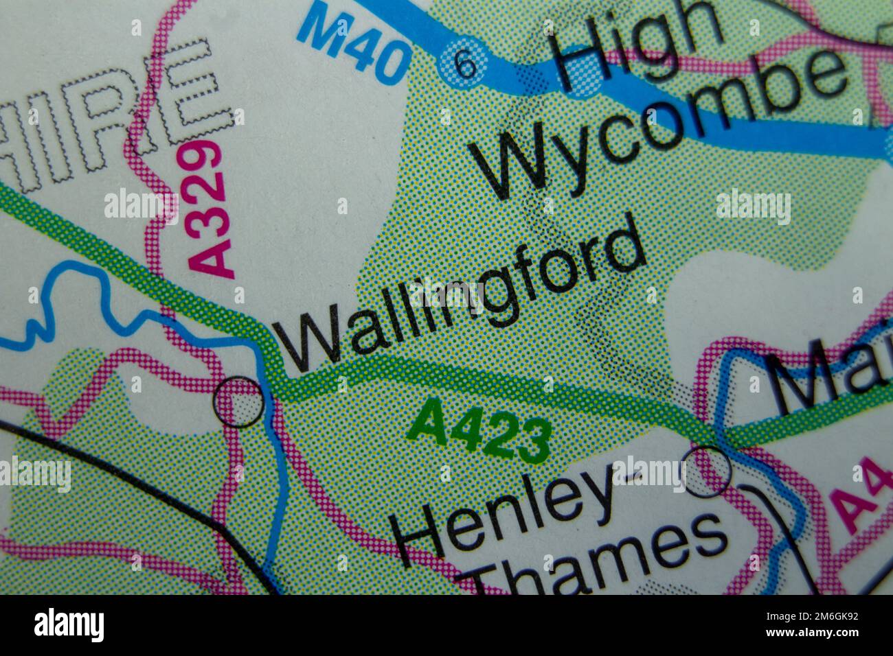 Wallingford map hi-res stock photography and images - Alamy