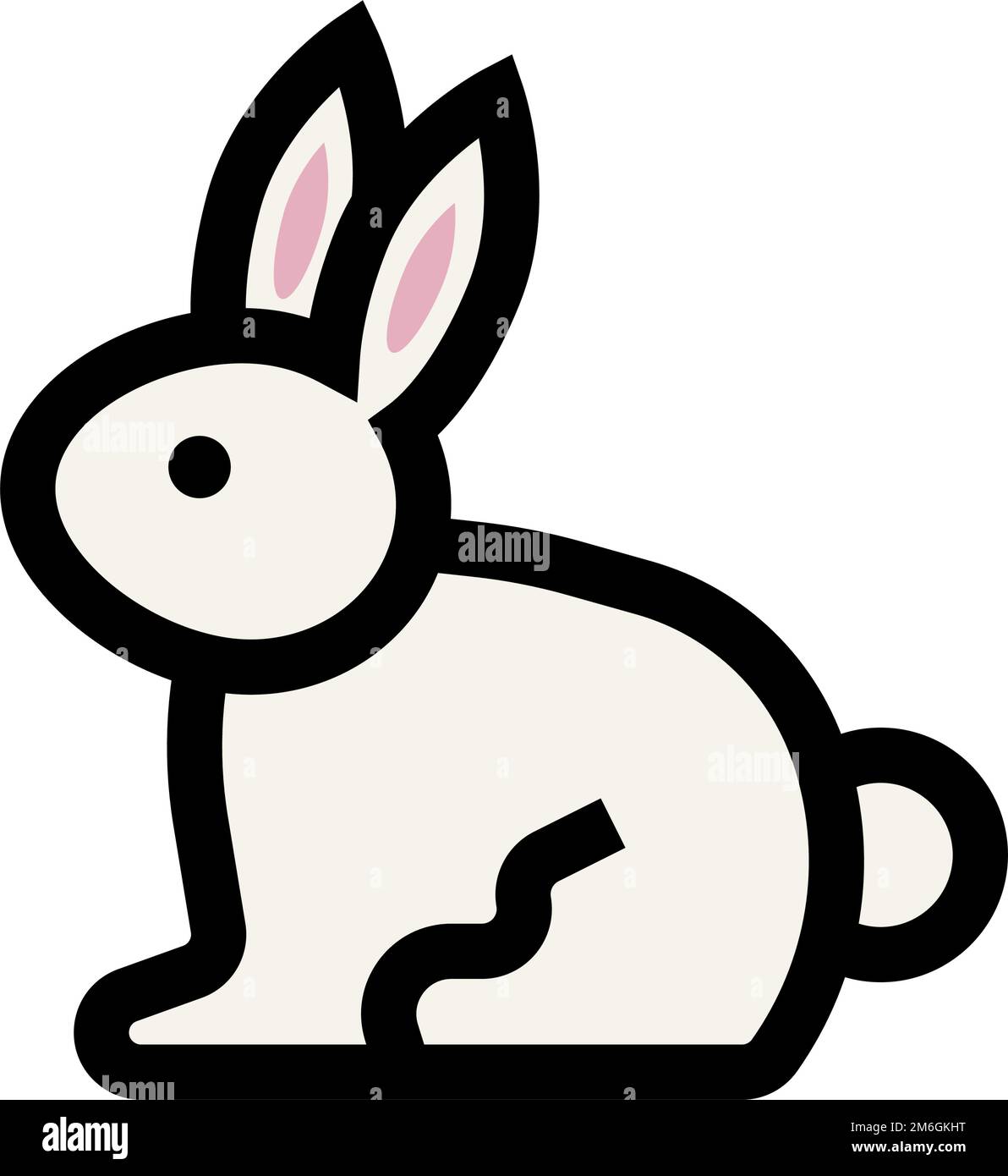 Rabbit icon. Rabbit zodiac sign for new year. Editable vector Stock ...