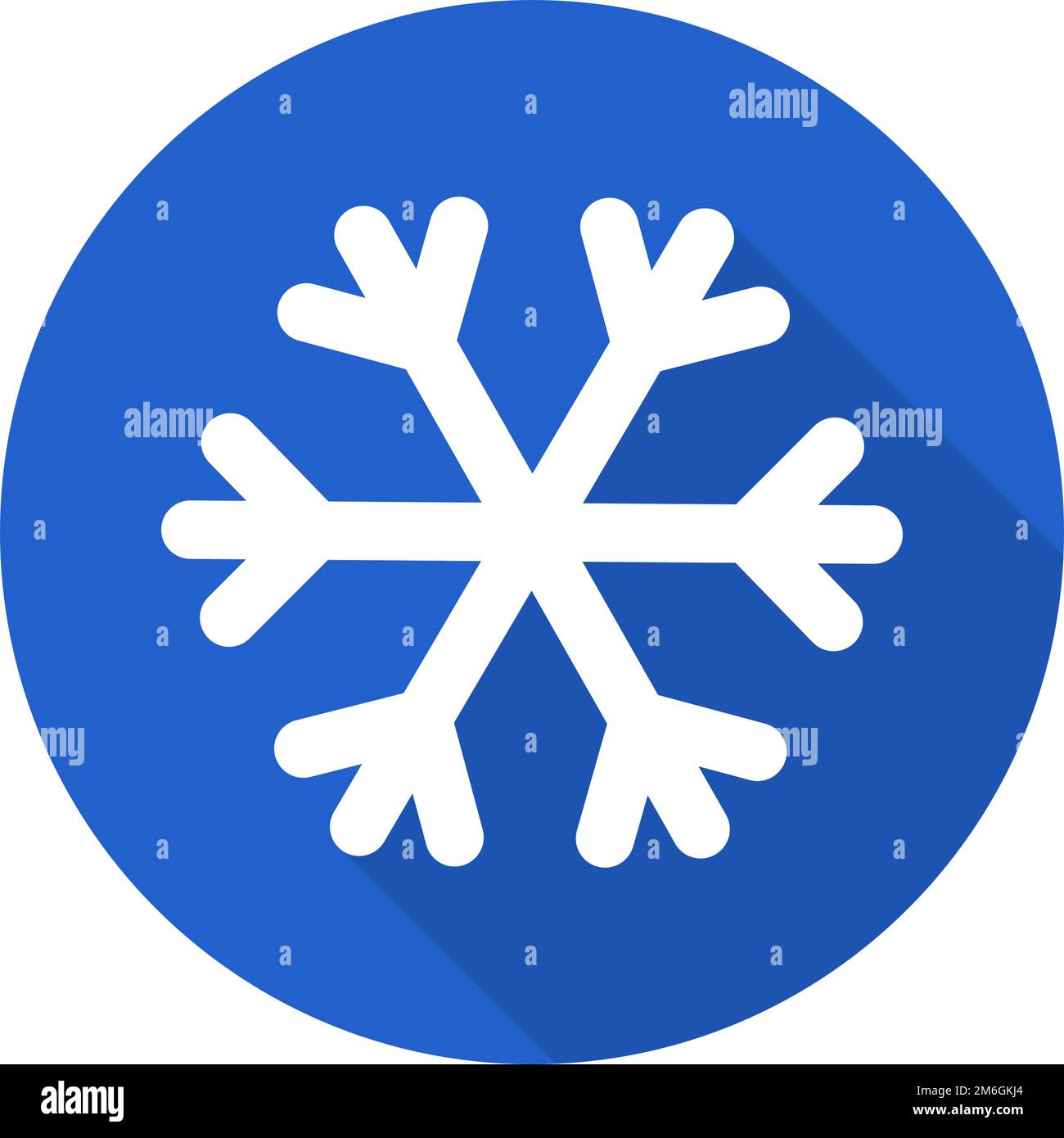 Modern round snowflake icon. Ice crystal. Winter symbol. Editable ... Modern round snowflake icon. Ice crystal. Winter symbol. Editable ...