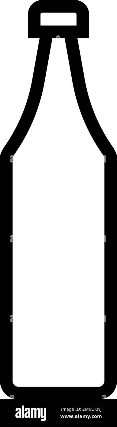 Simple bottle icon. Beer beverage. Editable vector Stock Vector Image ...