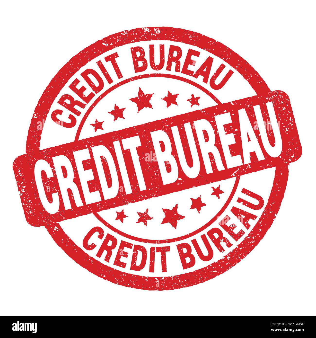 CREDIT BUREAU text written on red grungy stamp sign Stock Photo - Alamy