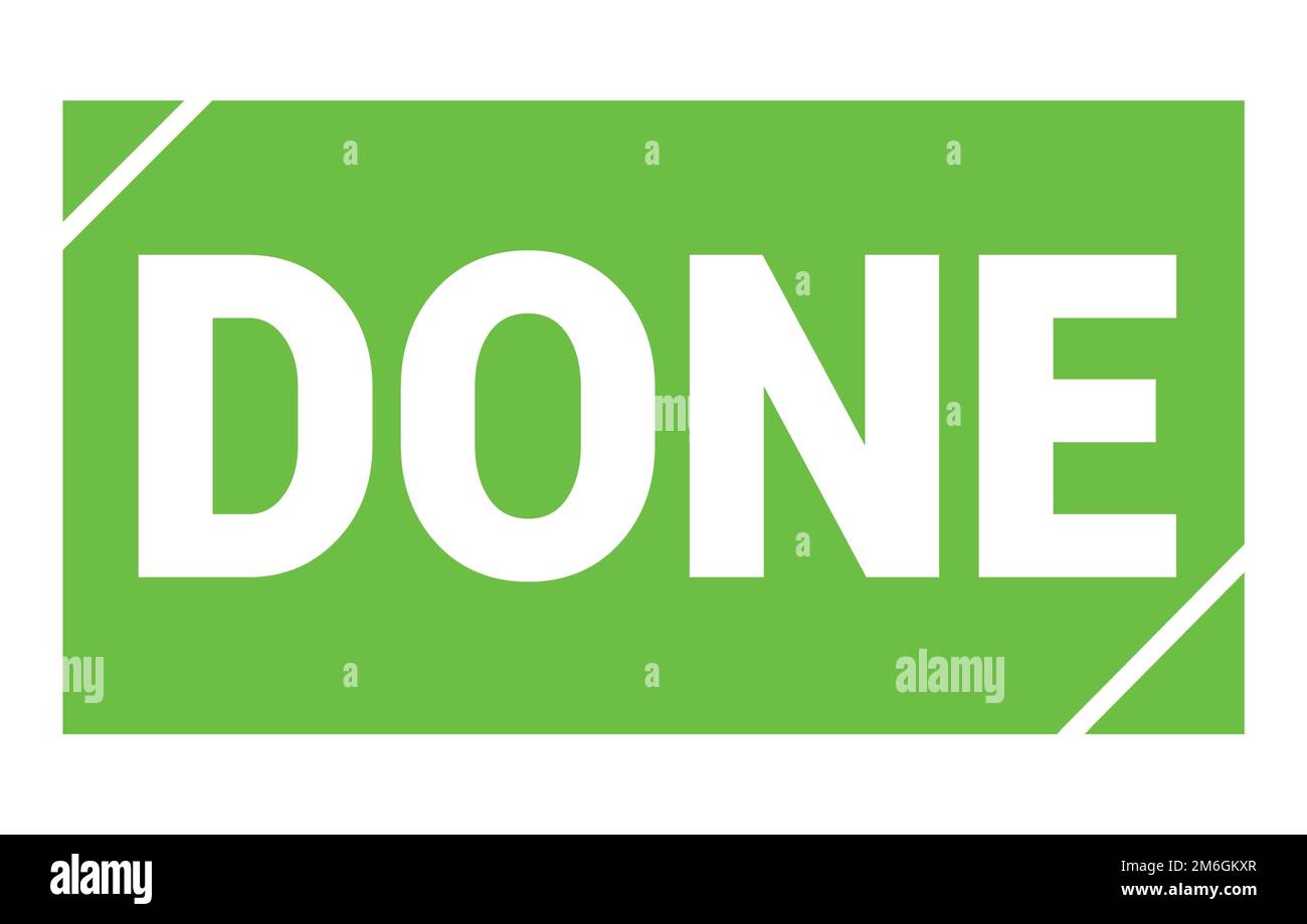 All done stamp Cut Out Stock Images & Pictures - Alamy
