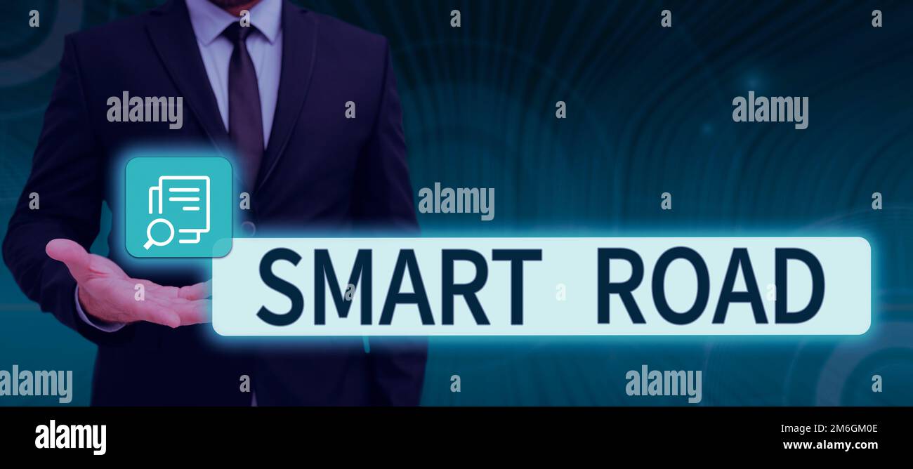 Inspiration showing sign Smart Road. Concept meaning number of ...