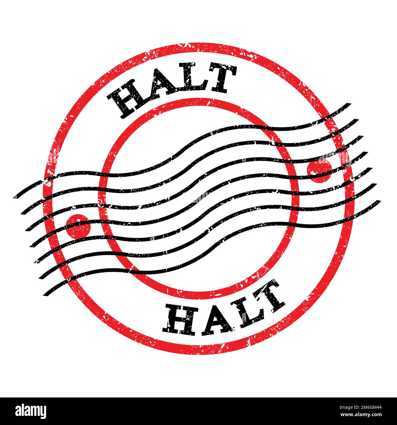 Halt stamp Cut Out Stock Images & Pictures - Alamy
