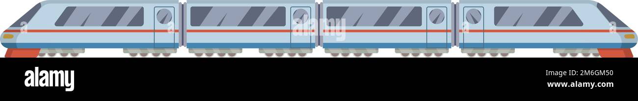 Modern train icon. Subway transport. Railroad side view Stock Vector ...