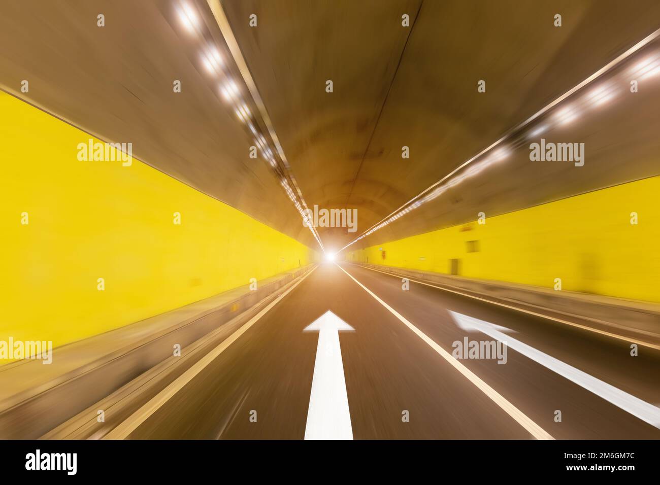 Inside tunnel motion blur Stock Photo - Alamy