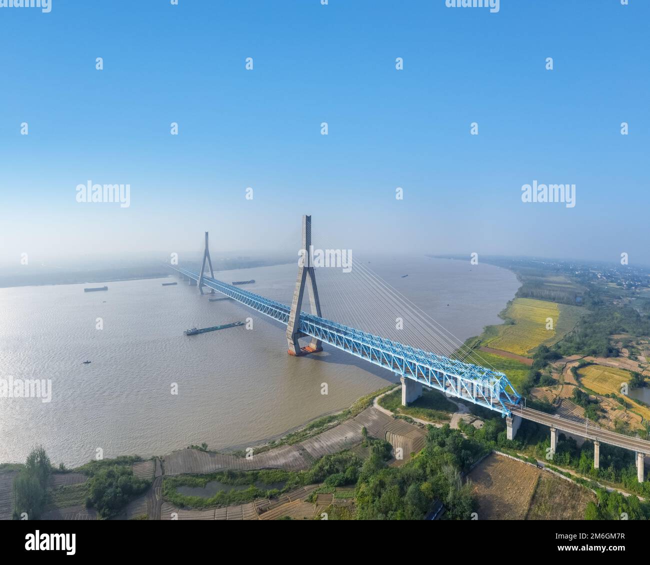 Aerial view above tower bridge hi-res stock photography and images - Alamy