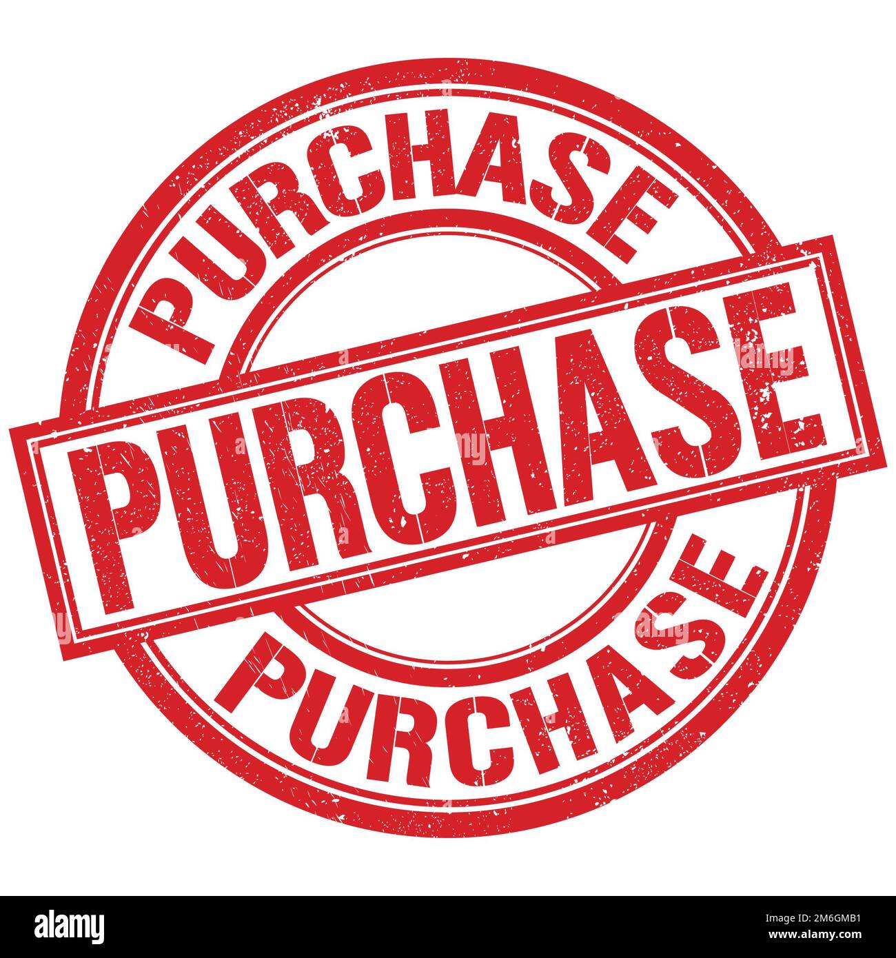 PURCHASE text written word on red round stamp sign Stock Photo - Alamy