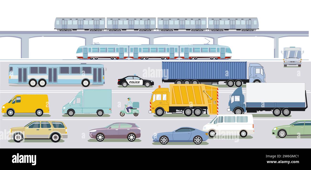 Motorway express train truck hi-res stock photography and images - Alamy