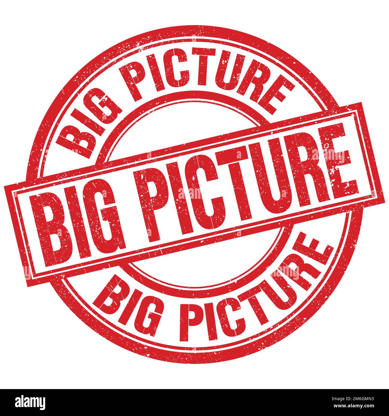 BIG PICTURE text written word on red round stamp sign Stock Photo - Alamy