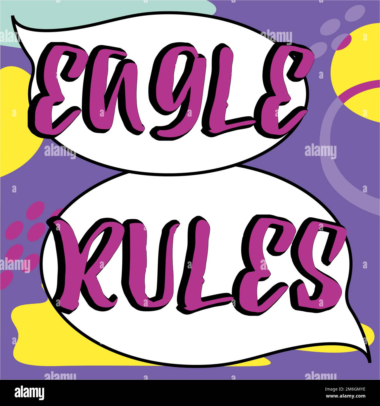 Inspiration showing sign Eagle Rules. Word for a huge set of design ...