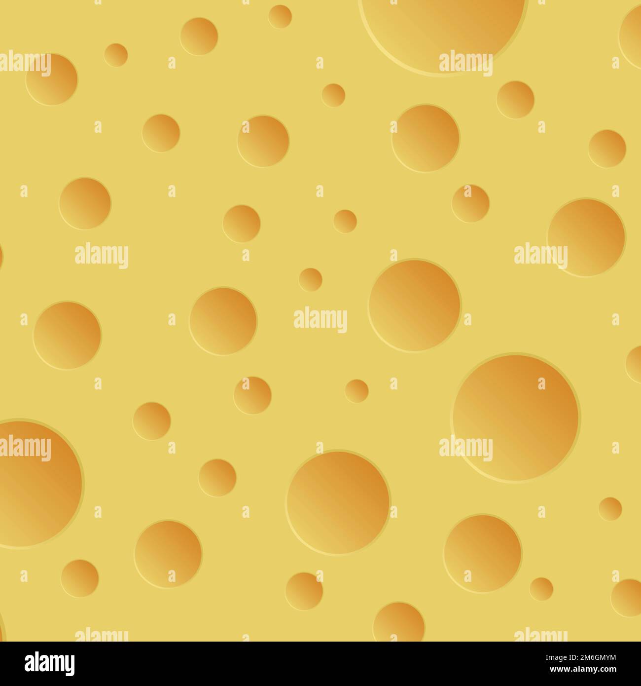 Yellow cheese with holes texture background - Vector illustration Stock ...