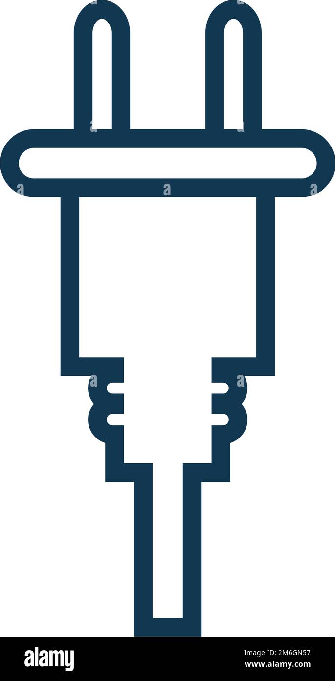 Outlet and plug icon. Adapter. Editable vector Stock Vector Image & Art ...