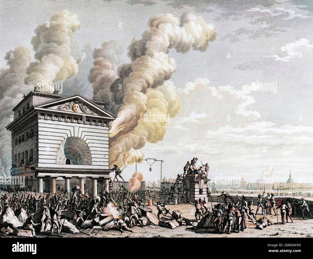 Revolution francaise de 1789 - French Revolution: Incendie de la ...